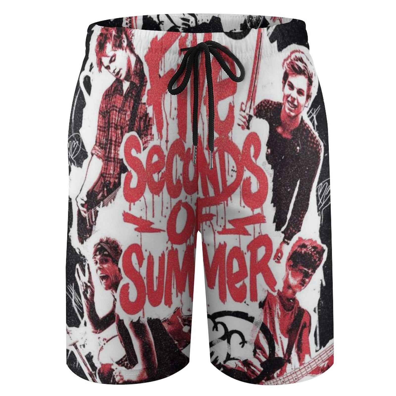 5 Seconds of Summer 5Sos Boys Board Shorts Lightweight Soft Swimsuit ...