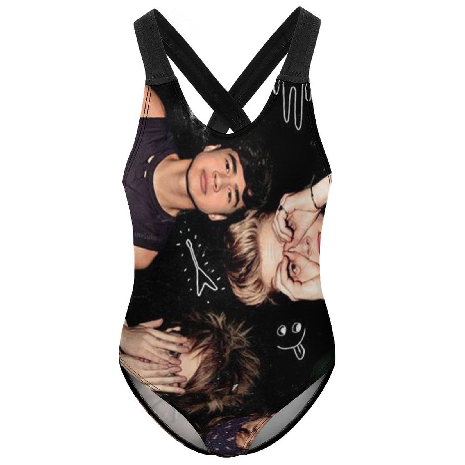5 Seconds of Summer 5Sos Girls One-piece Swimsuit Beach Pool Kids ...