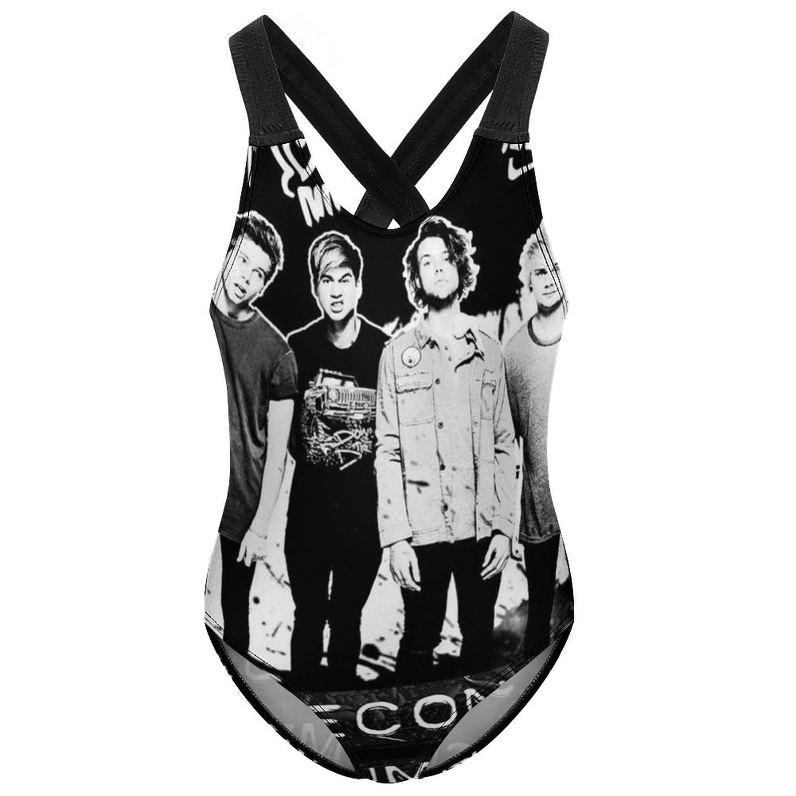 5 Seconds of Summer 5Sos Girls One-piece Swimsuit Beach Pool Kids ...
