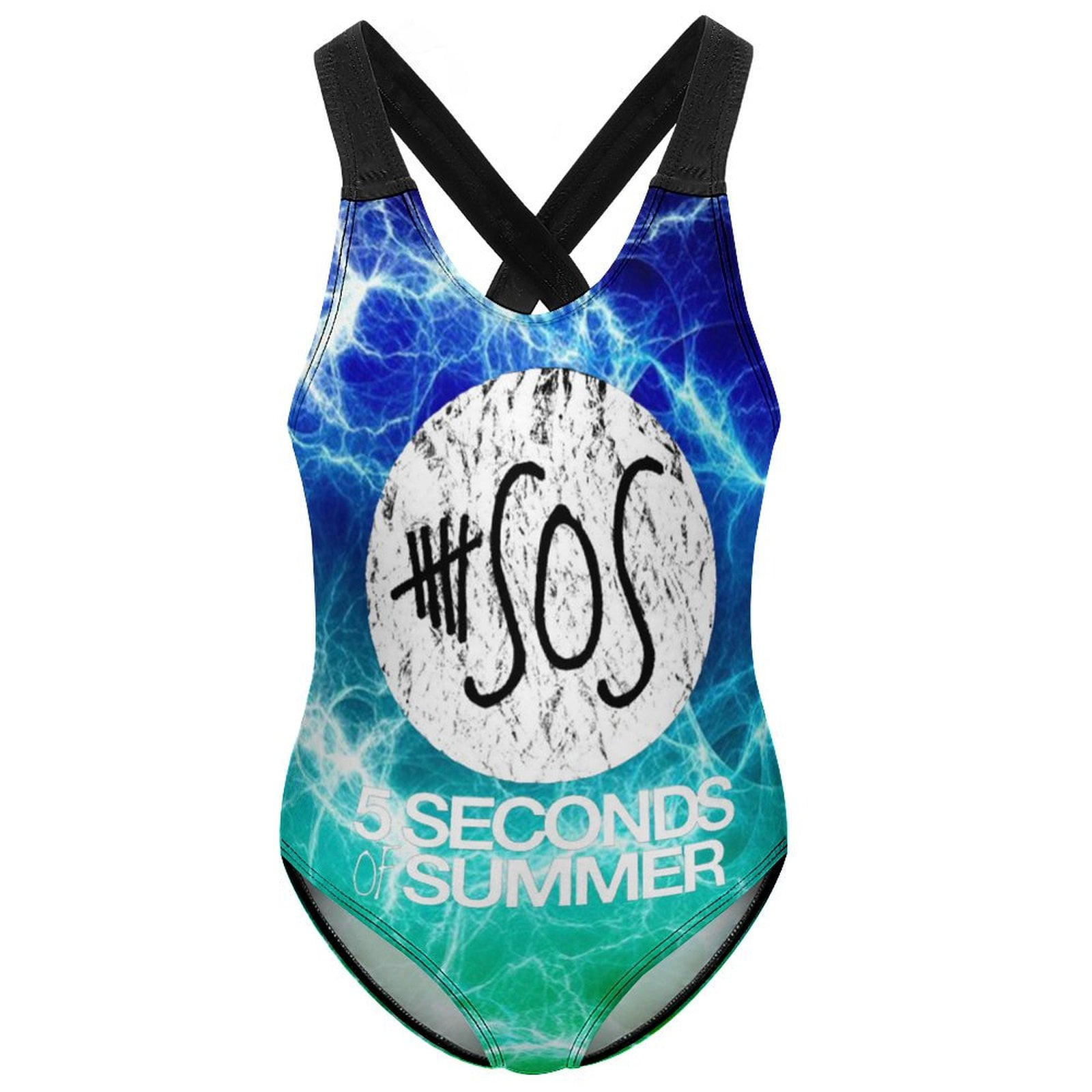 5 Seconds of Summer 5Sos Girls One-piece Swimsuit Beach Pool Kids ...