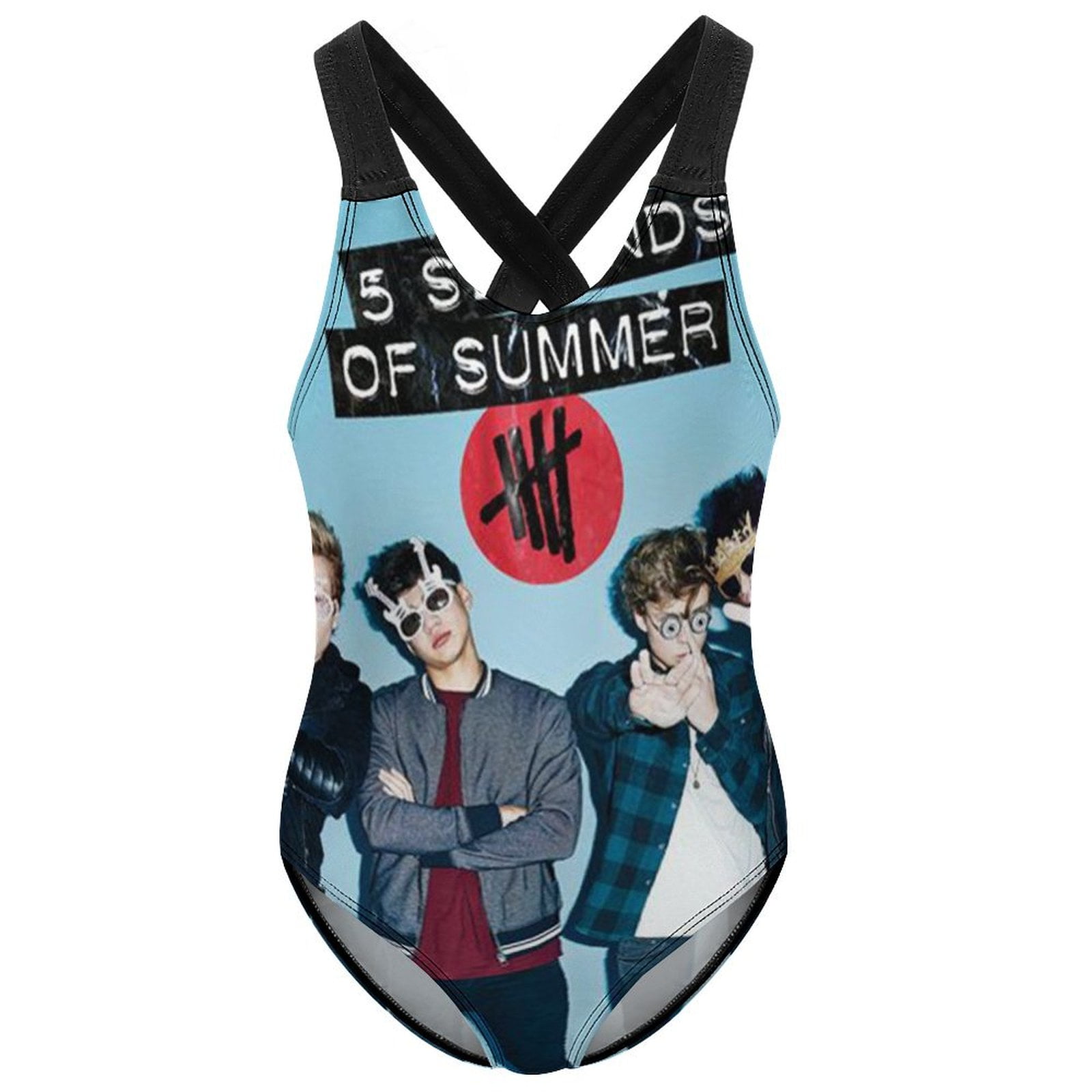5 Seconds of Summer 5Sos Girls One-piece Swimsuit Beach Pool Kids ...