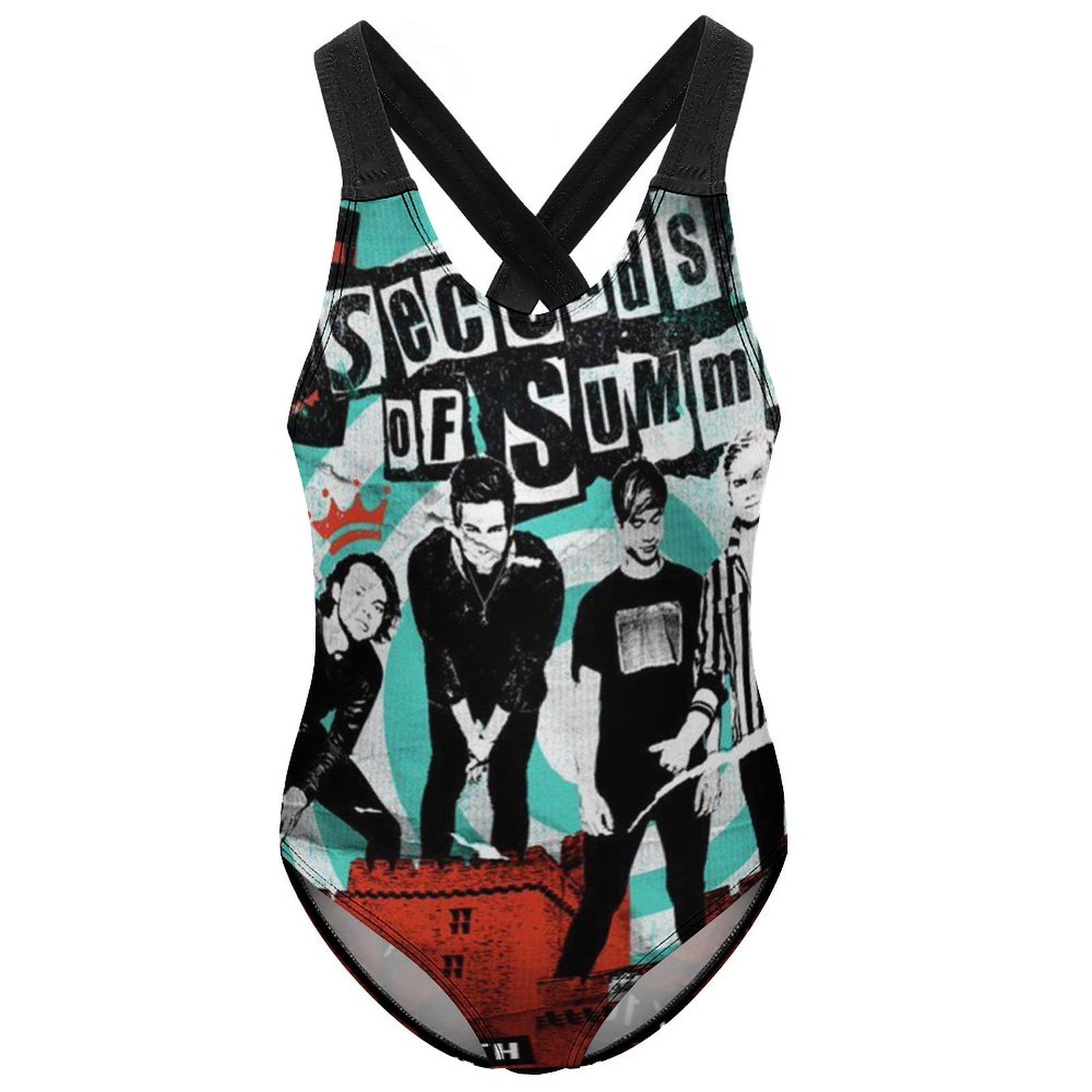 5 Seconds of Summer 5Sos Girls One-piece Swimsuit Beach Pool Kids ...