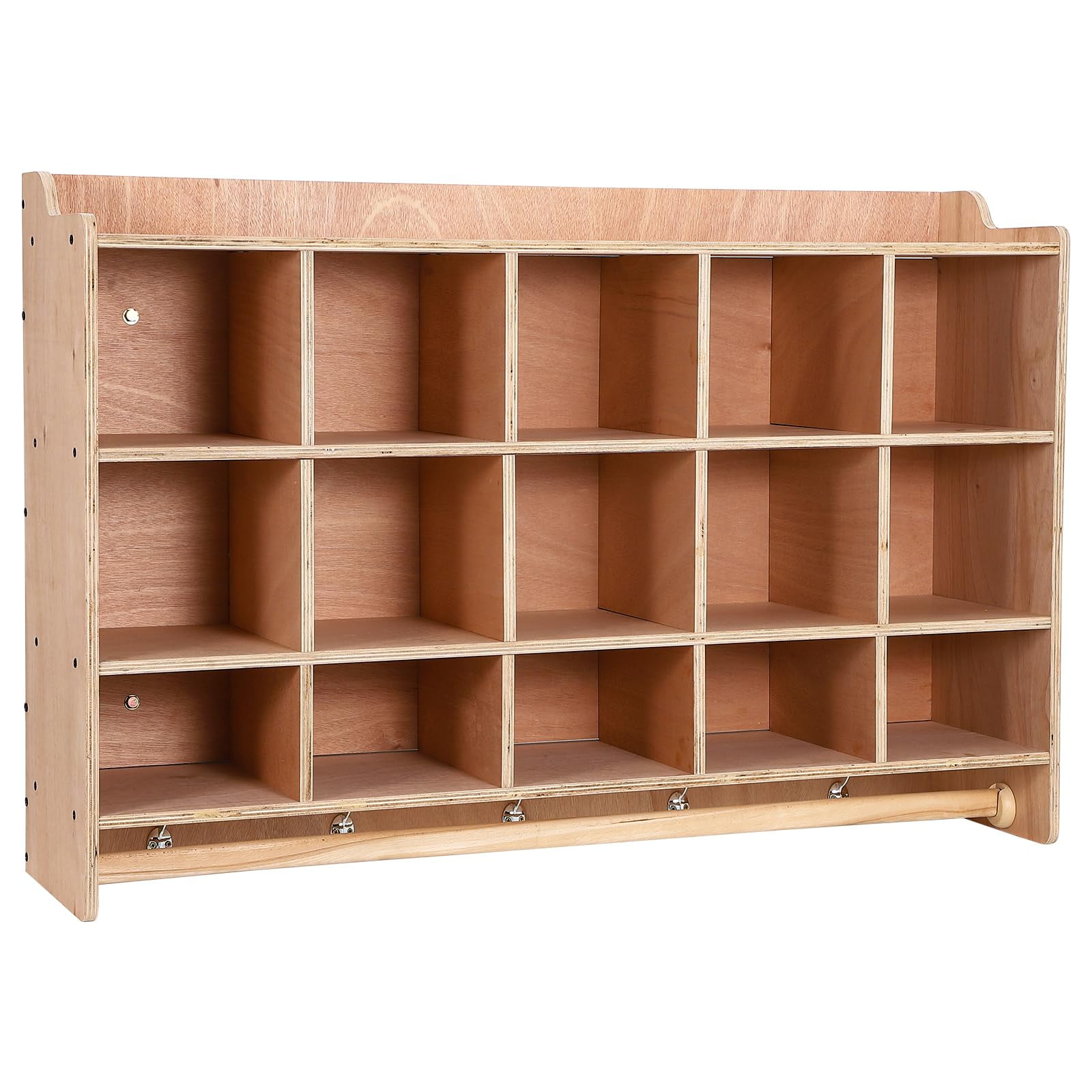5-Section Coat Locker,15 Cubbies for Classrooms,Classroom Daycare Cubby ...