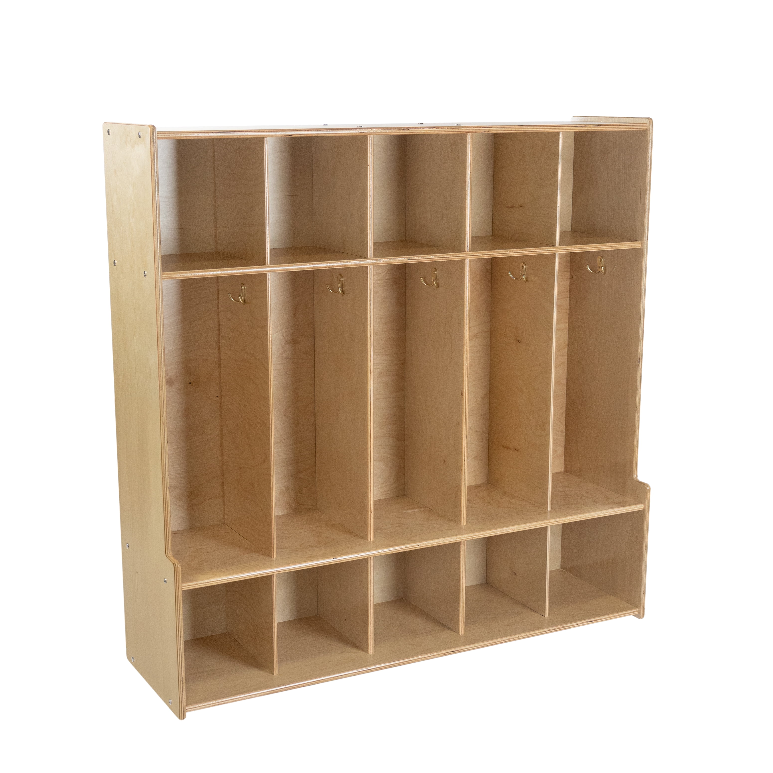 5-Section Coat Locker with Bench & Cubby Storage for Kids - Walmart.com