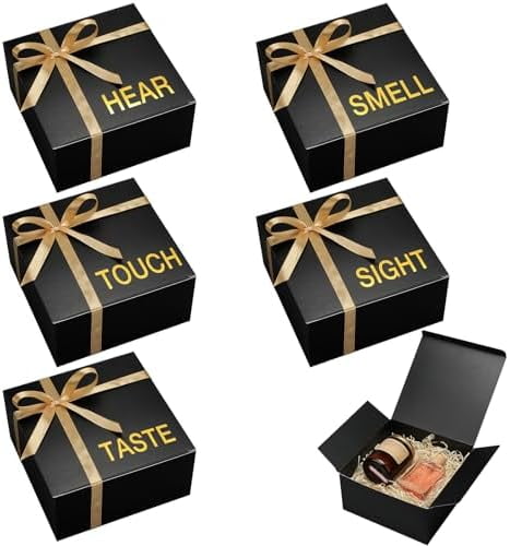 5 Senses Gift Boxes for Him Her Five Senses Square Gift Boxes with ...