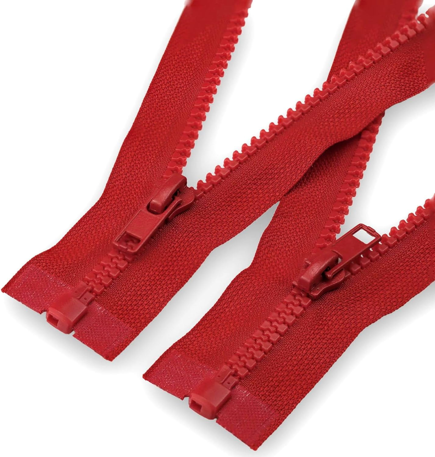#5 Separating Sewing Zipper for Jacket: YZSFIRM 2Pcs Red 14 inch ...