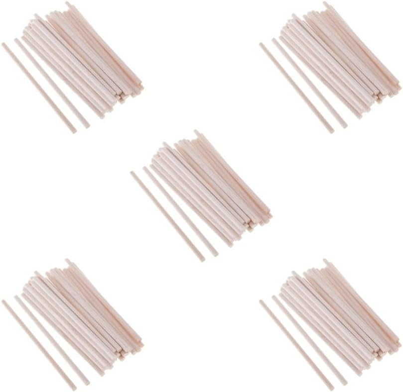 5 Set 30Piece 5mm Wood Unfinished Wood Round Stick Dowel Rod DIY Craft ...