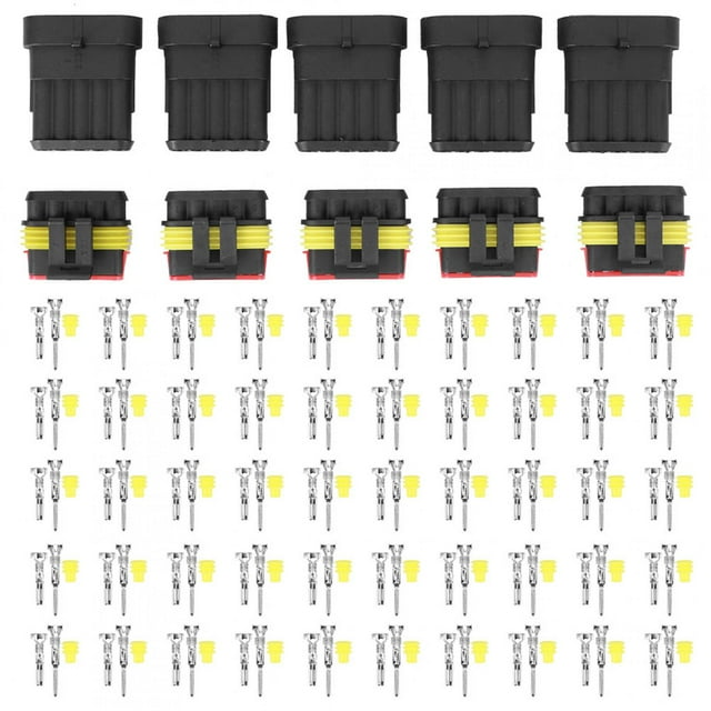 5 Set 5 Pin Way Waterproof Electrical Connector Car Wire Connector Plug ...