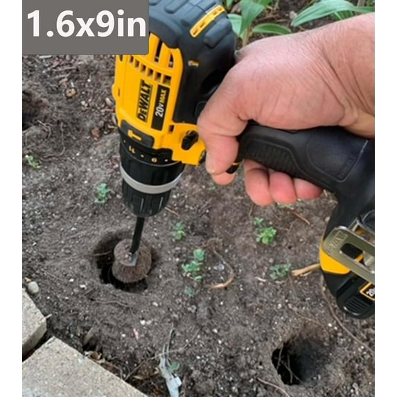 5 Set Auger Drill Bit for Planting, Heavy Duty Garden Auger Spiral ...