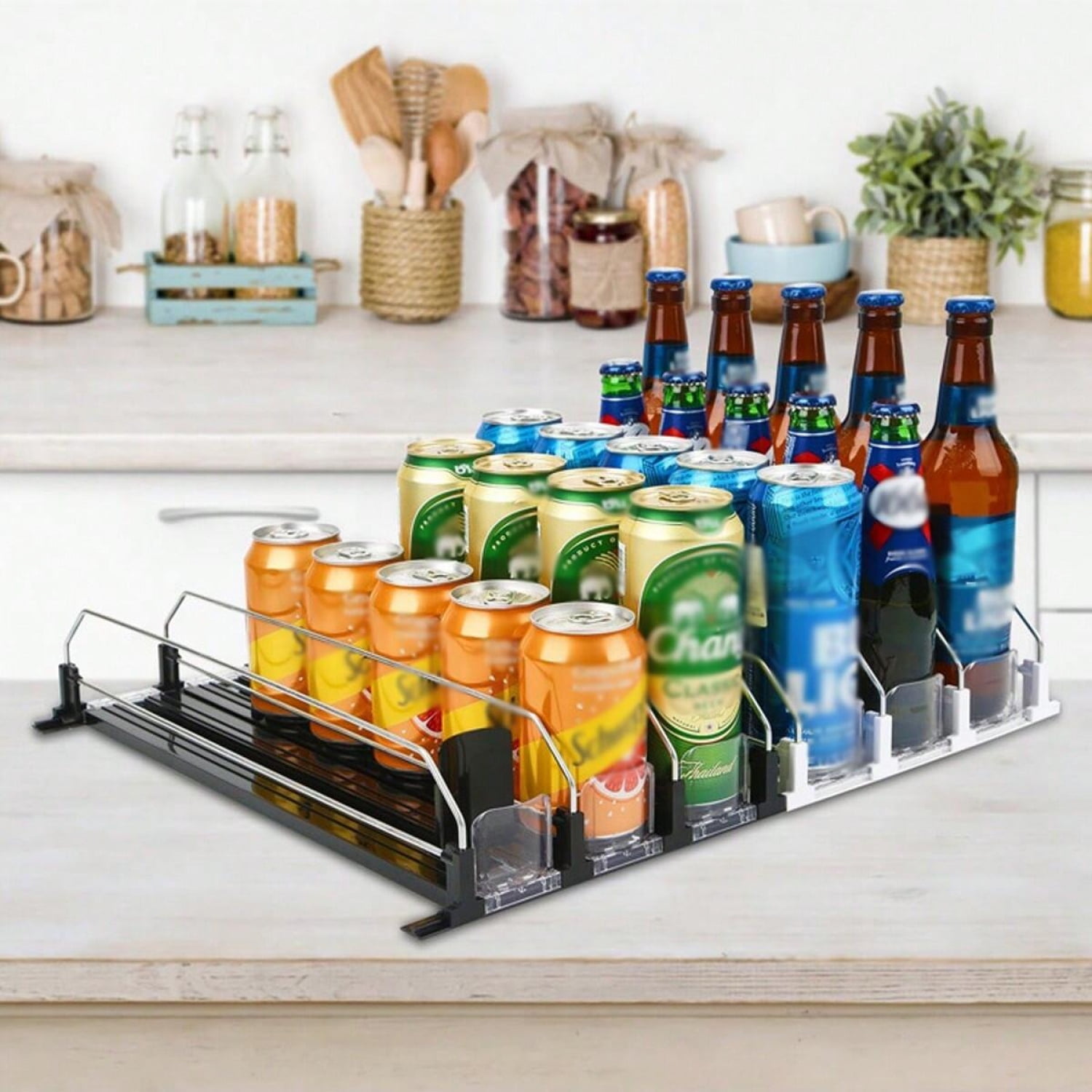 5 Set Beverage Storage Solution - Easy Glide Pusher & Propeller System ...