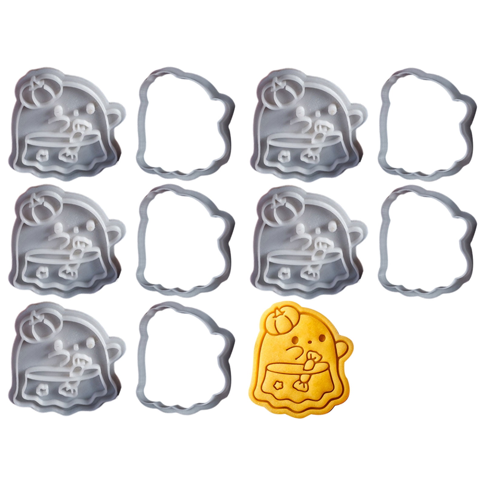 5 Set Biscuit Molds Small Cookie Molds Halloween Small Biscuit Cutter ...