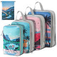 5 Set Compression Packing Cubes for Travel Essentials, Expandable ...