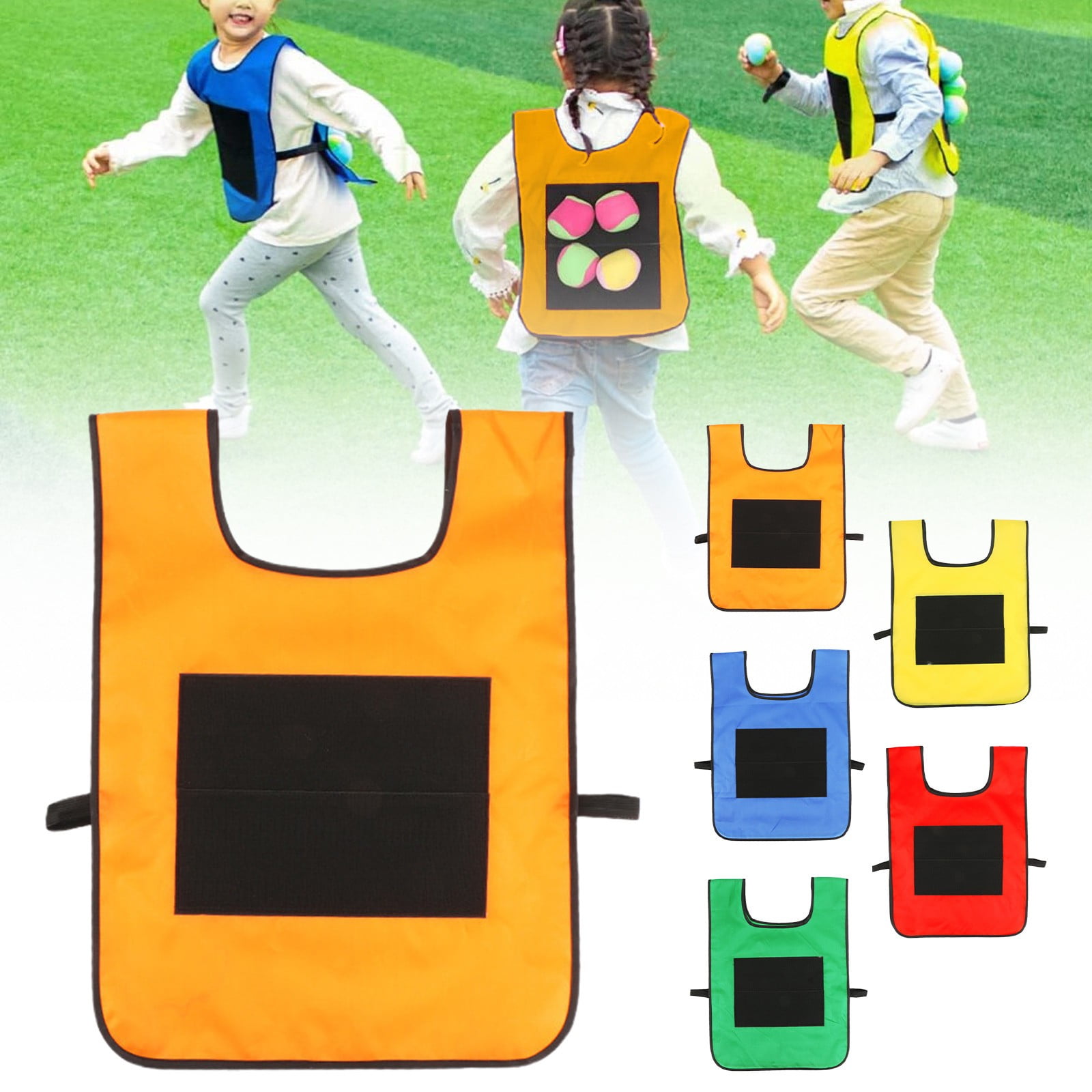 5 Set Dodgeball With 1 Sticky Vest Games With Strap Interactive ...