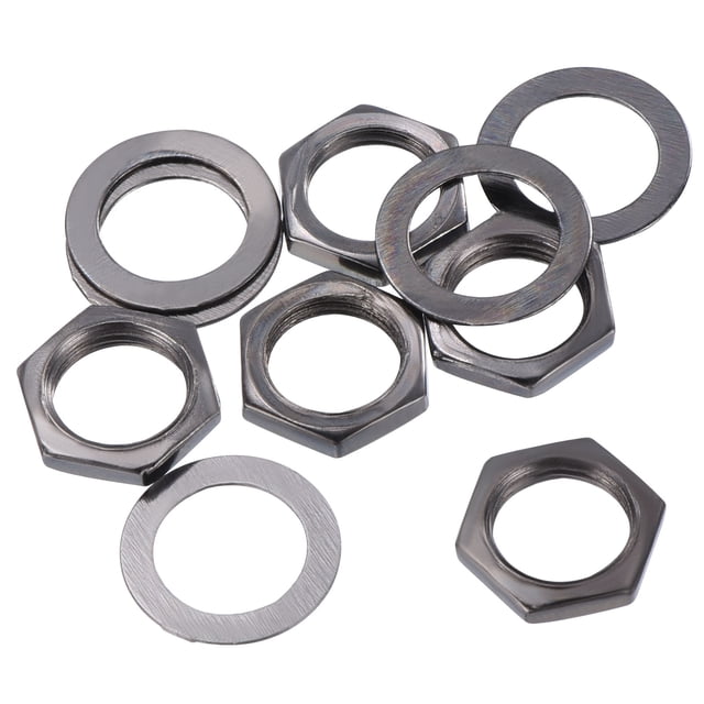 5 Set Guitar Nut and Washers M9 Guitar Input Output Jack Socket Nut ...