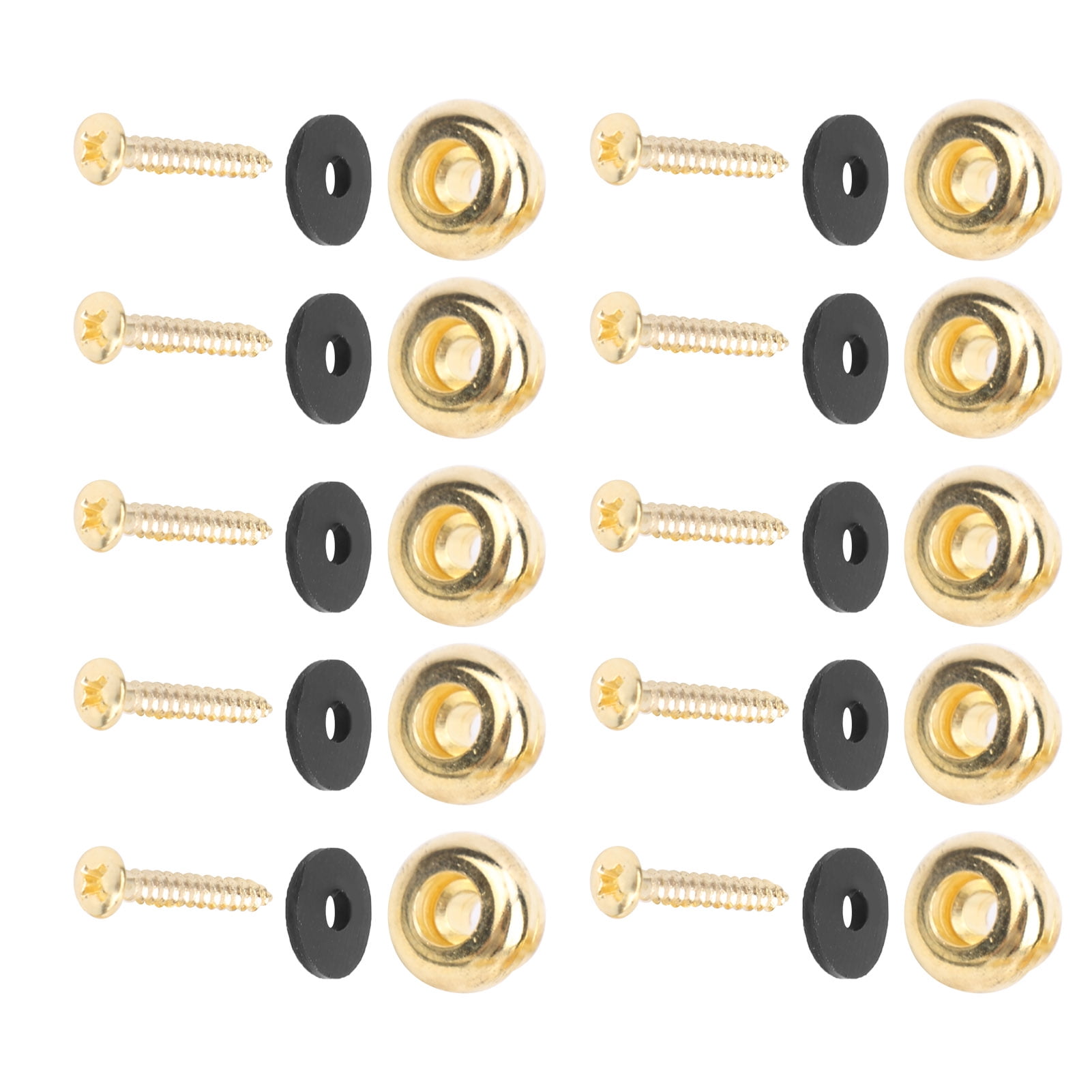 5 Set Guitar Strap Lock End Pins for Bass Ukulele Musical Instrument ...