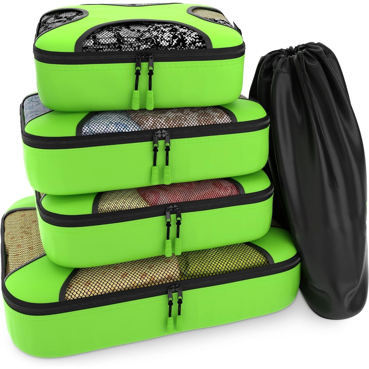 Shacke Pak 5 Set Packing Cubes - Travel Organizers, Laundry Bag ...