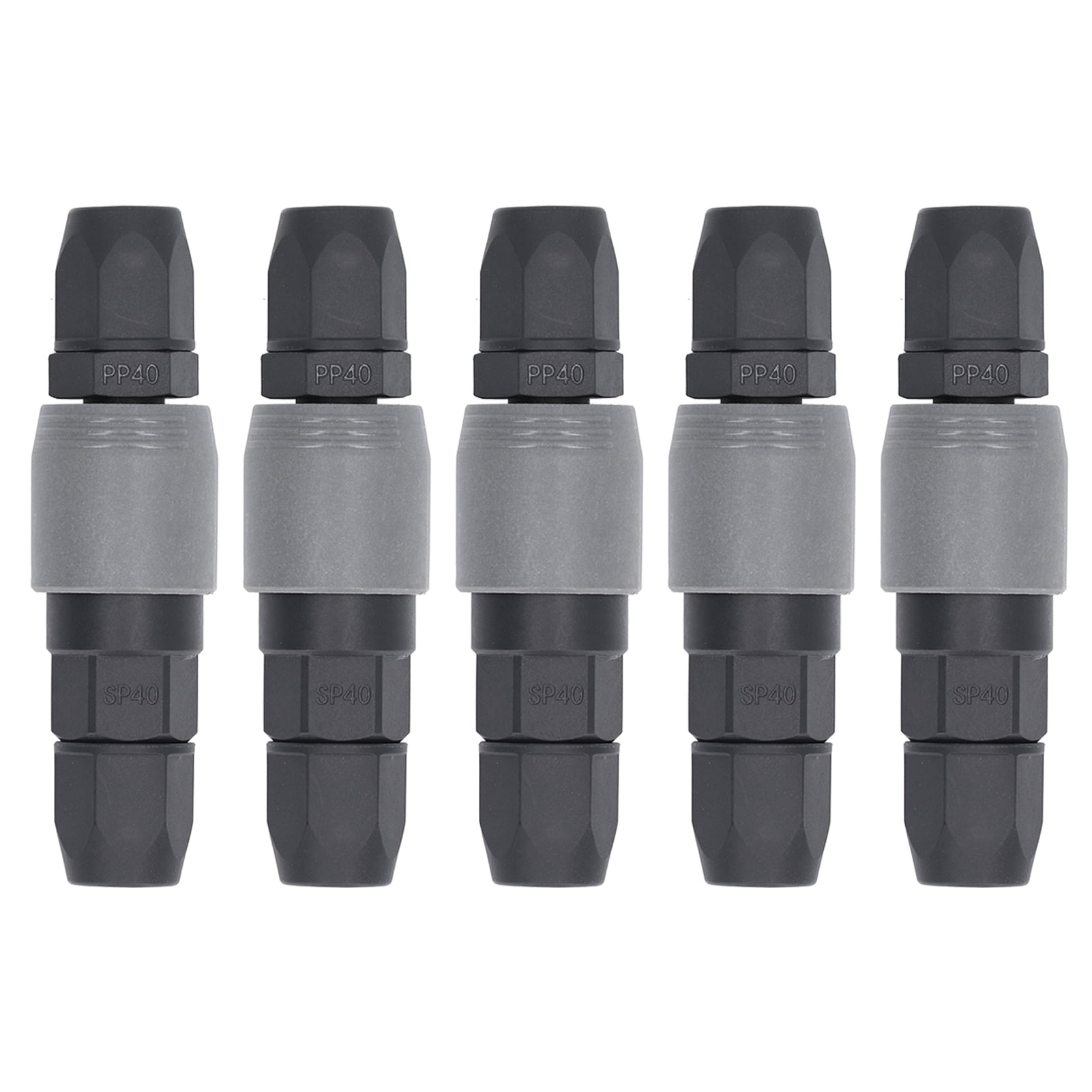 5 Set Pneumatic Quick Connector C Type Self Locking Air Compressor Hose ...