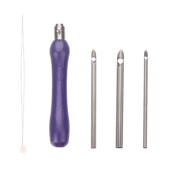 5 Set Punched Needle Set with Interchangeable Head Adjustable ...