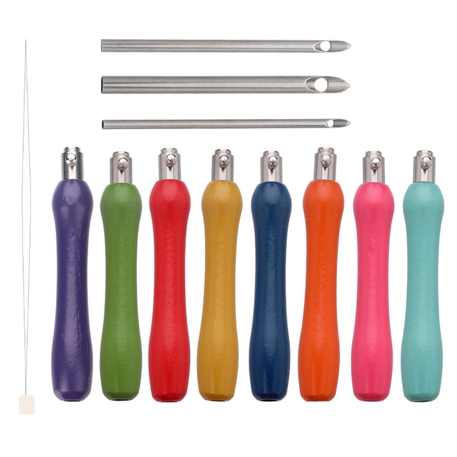 5 Set Punched Needle Tool Set Adjustable Embroidery Punched Needle 2/3 ...