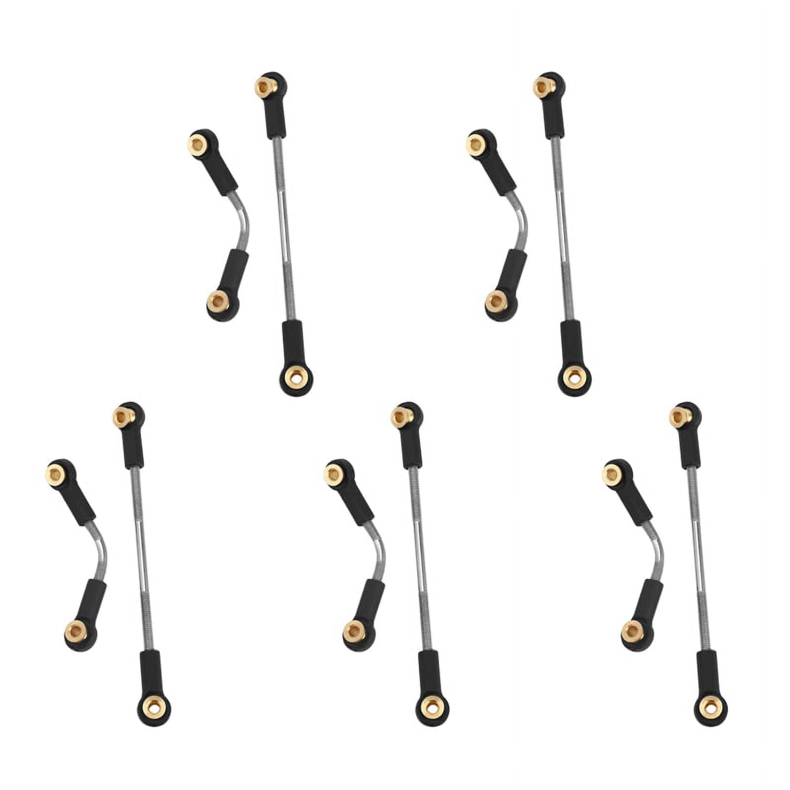 5 Set RC Car Steering Pull Rod Upgrade Part Metal RC Steering Rod for ...