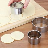 5 Set Round Circle Stainless Steel Cookie Cutter Biscuit DIY Baking ...