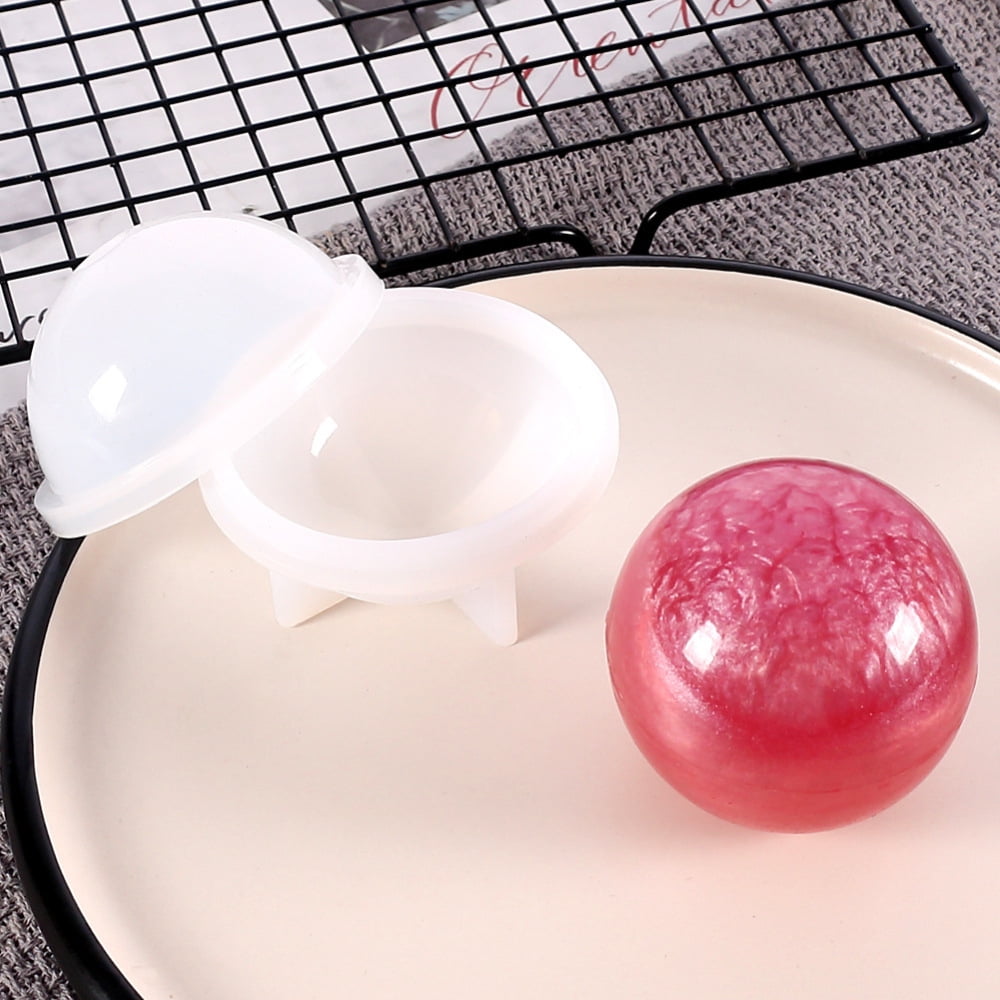 5 Set Silicone Molds Sphere Molds Resin Casting Molds For UV Resin ...