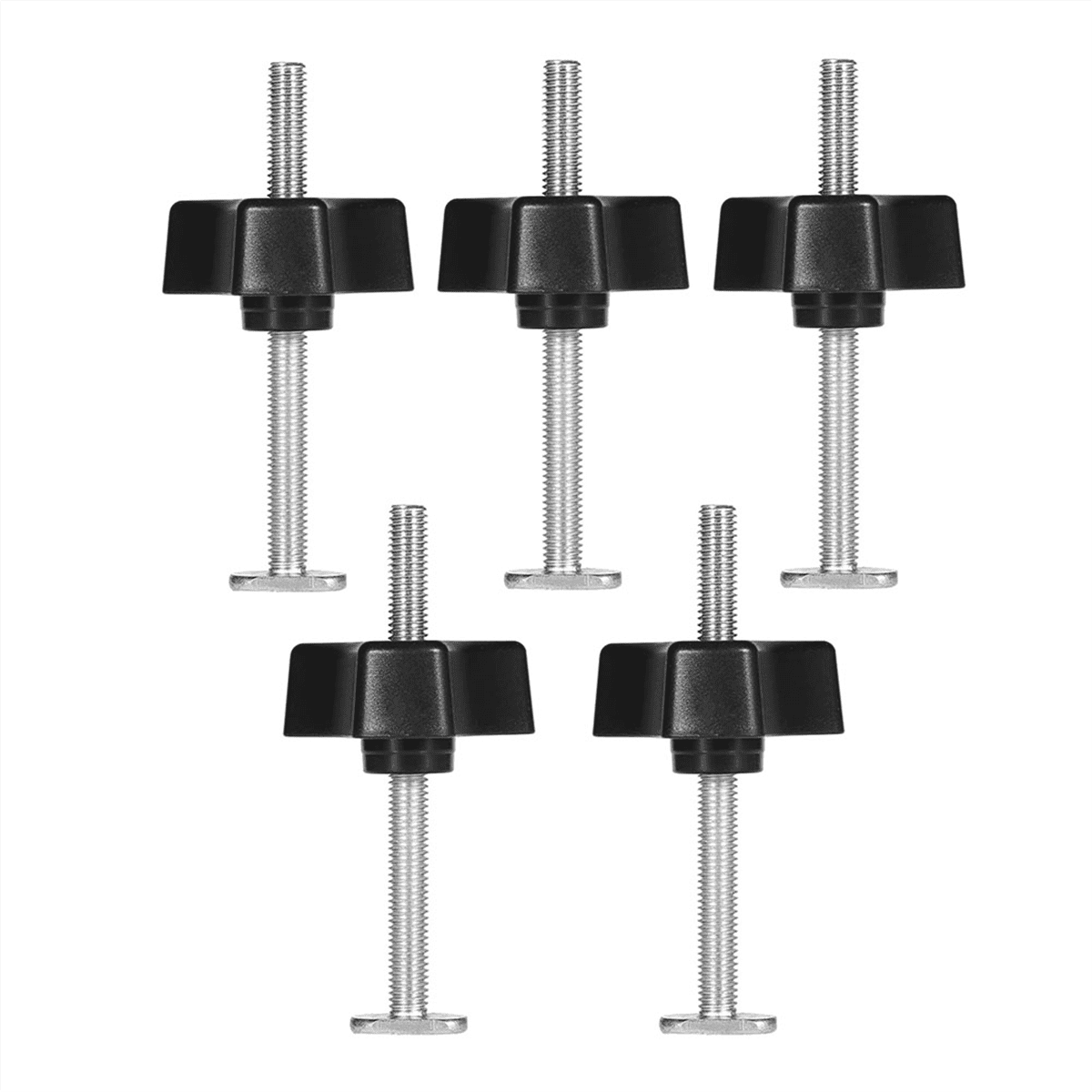 5 Set T Bolt Knob Kit, T Screw and Plastic Knob Nut - Woodworking Tool ...