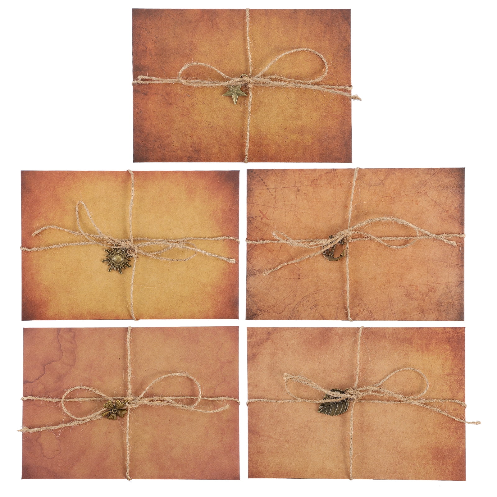 5 Set Vintage Paper and Envelope Antique Looking Paper Old Style ...