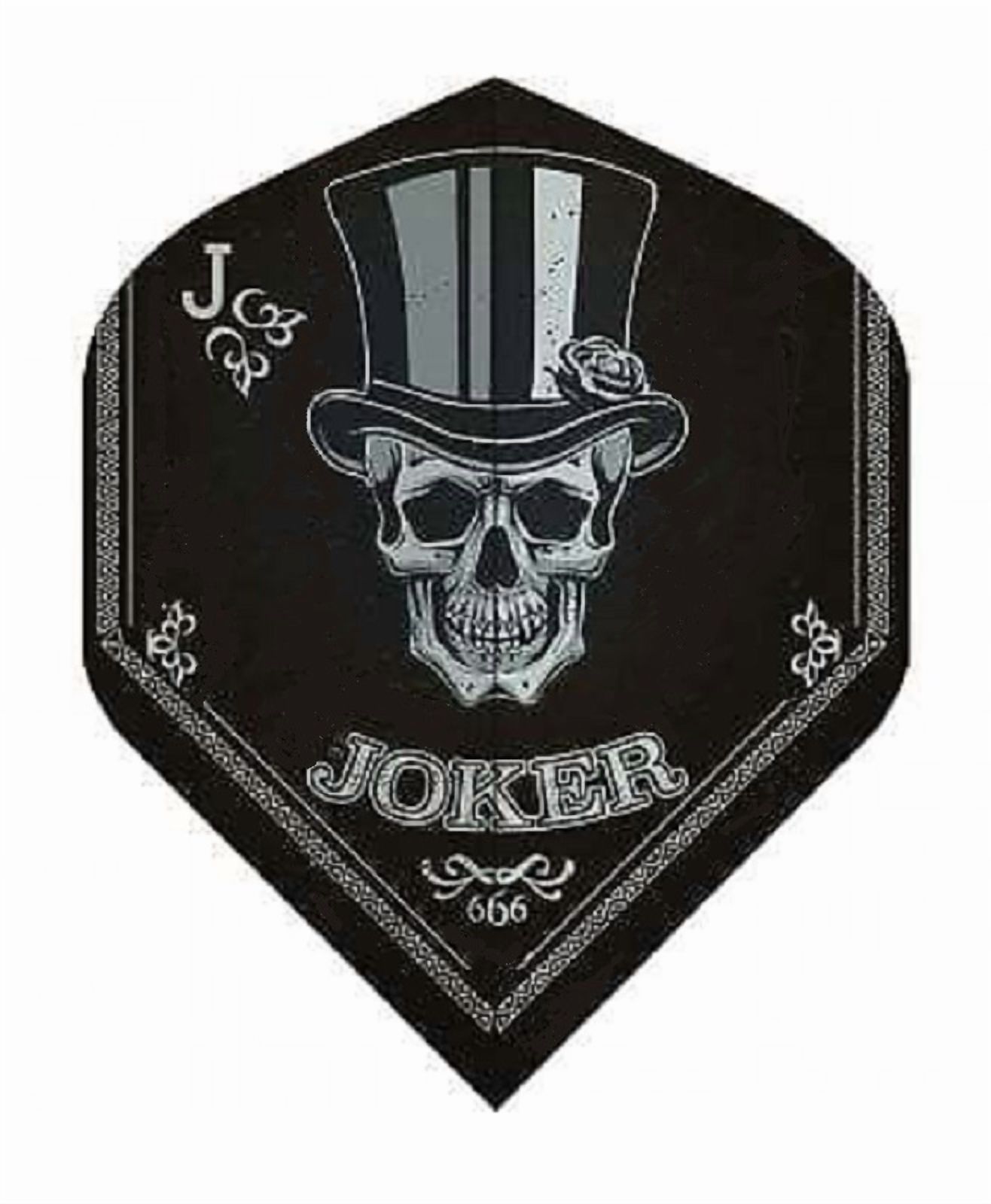 5 Sets (15 Flights) TOP HAT JOKER, Skull Standard Metronic Dart Flights ...