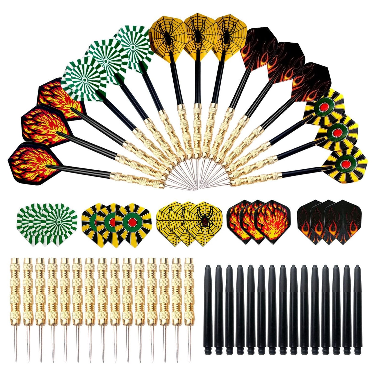 5 Sets (15Pieces) Professional Tournament Steel Tip Darts - High ...