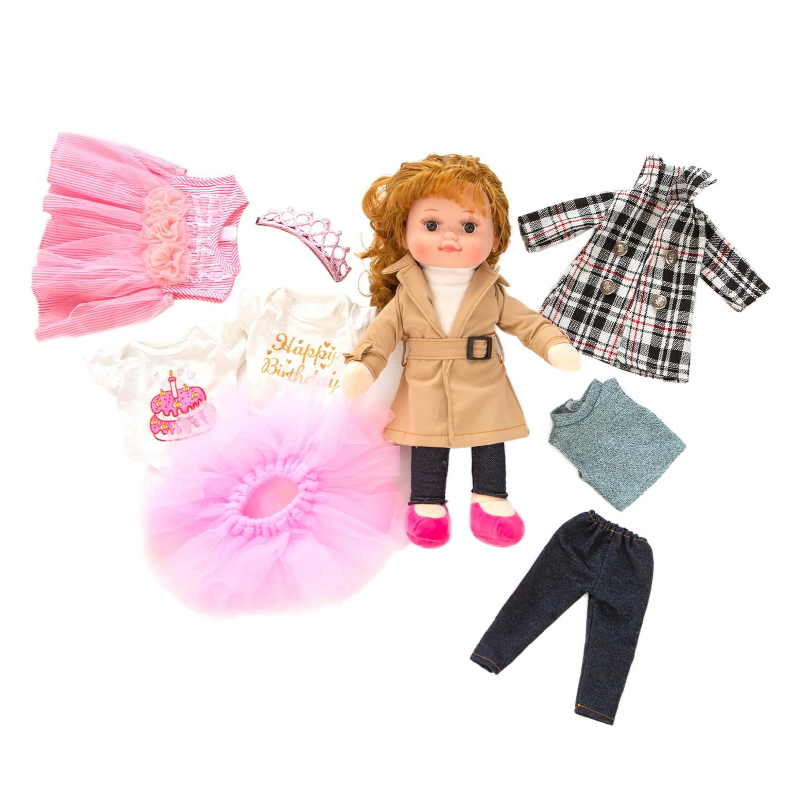 5 Sets 16- Doll Clothes Outfits Casual and Formal Wear for 43cm Baby ...
