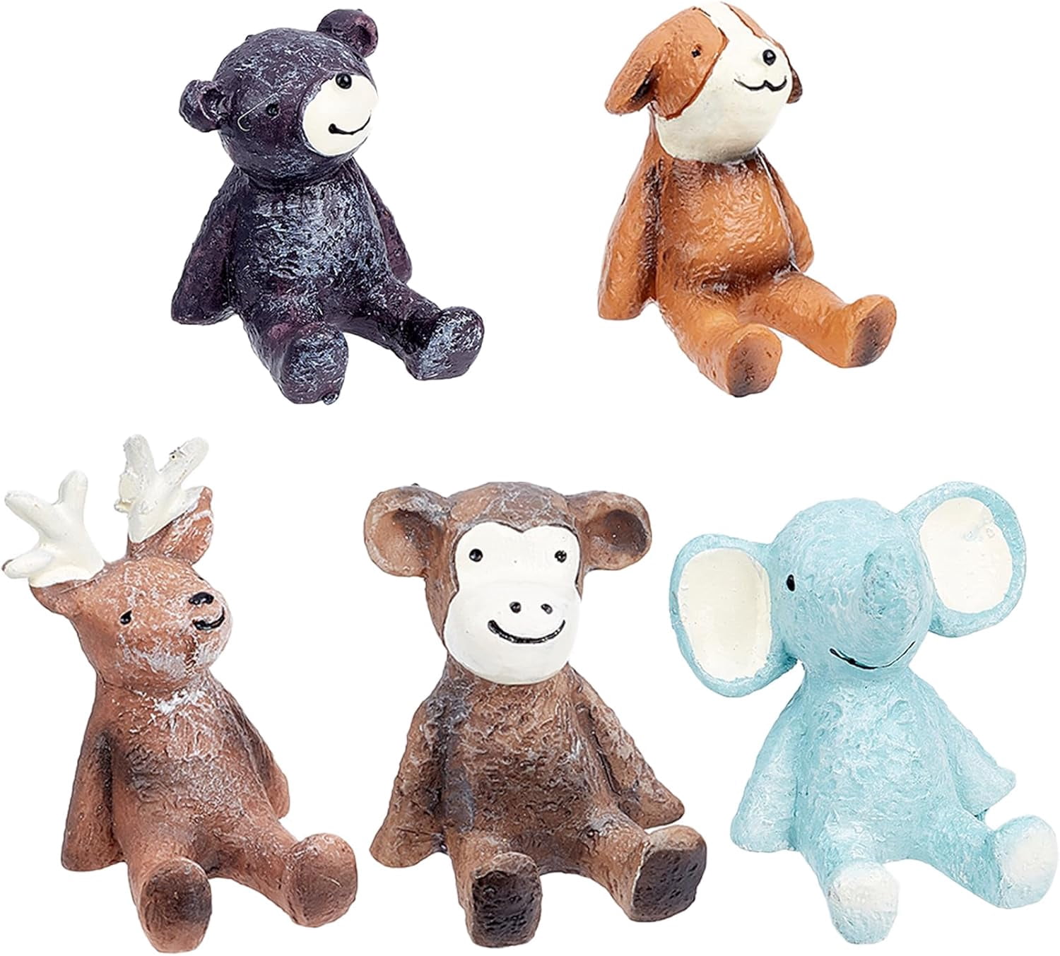5 Sets 5 Styles Animal Adhesive Hooks Wall Hangers Hook Decorative Key ...