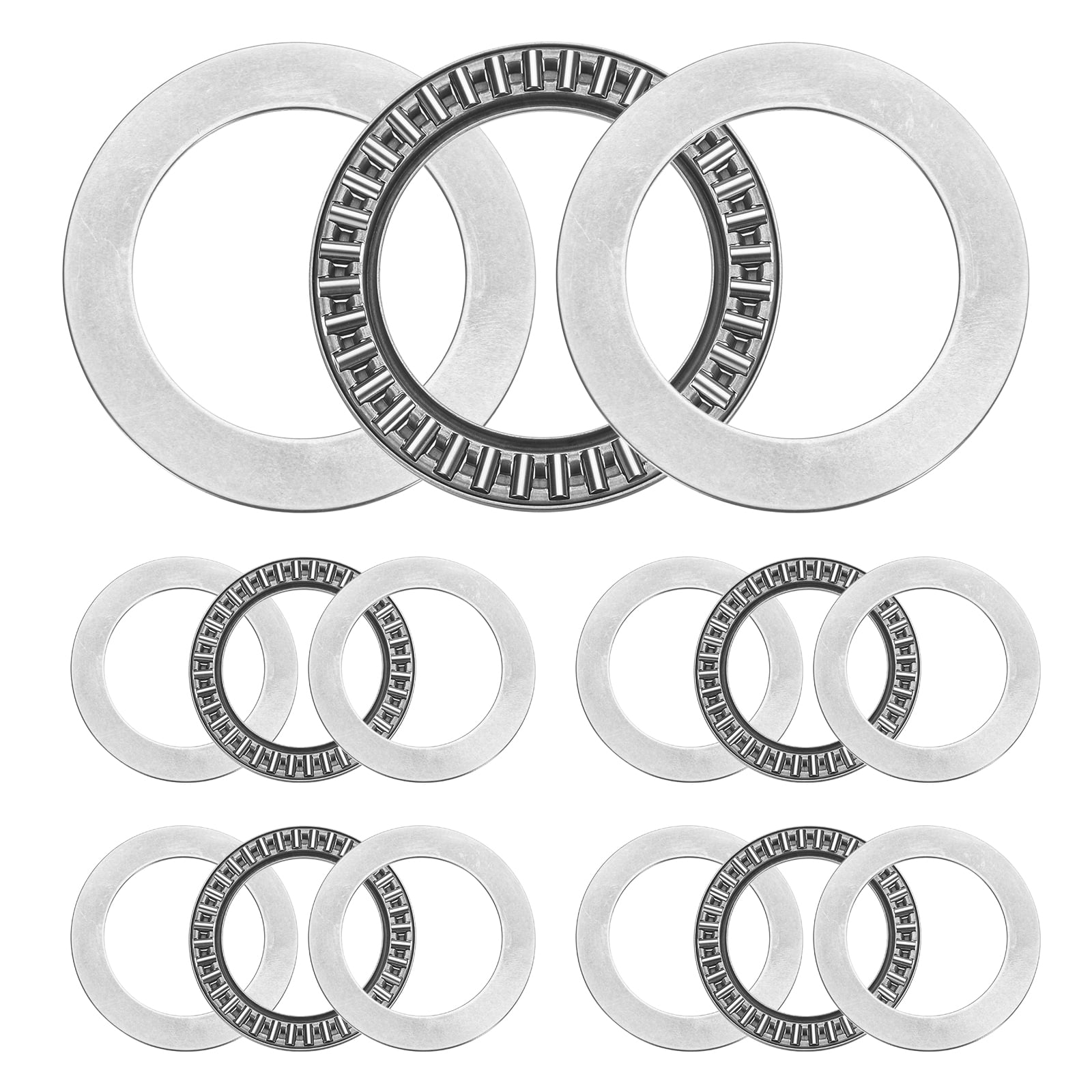 5 Sets AXK4565+2AS Thrust Needle Roller Bearings, 45x65x5mm Chrome ...