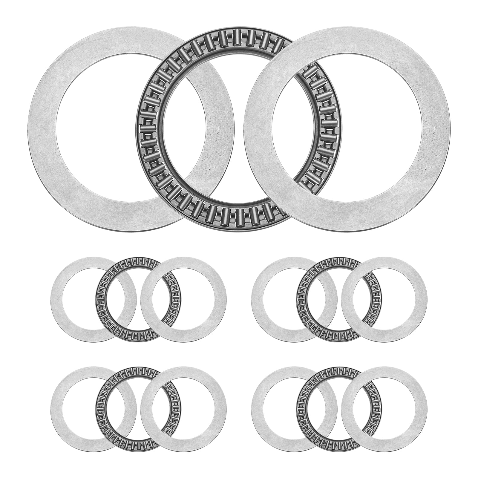5 Sets AXK5070+2AS Thrust Needle Roller Bearings, 50x70x5mm Chrome ...