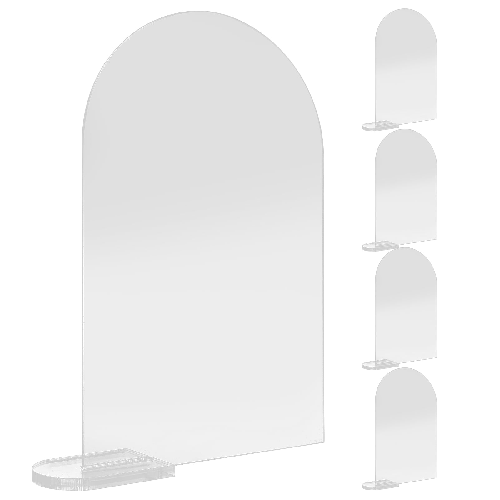 5 Sets Acrylic Transparent Arched Semicircle Digital Seat Sign Business ...