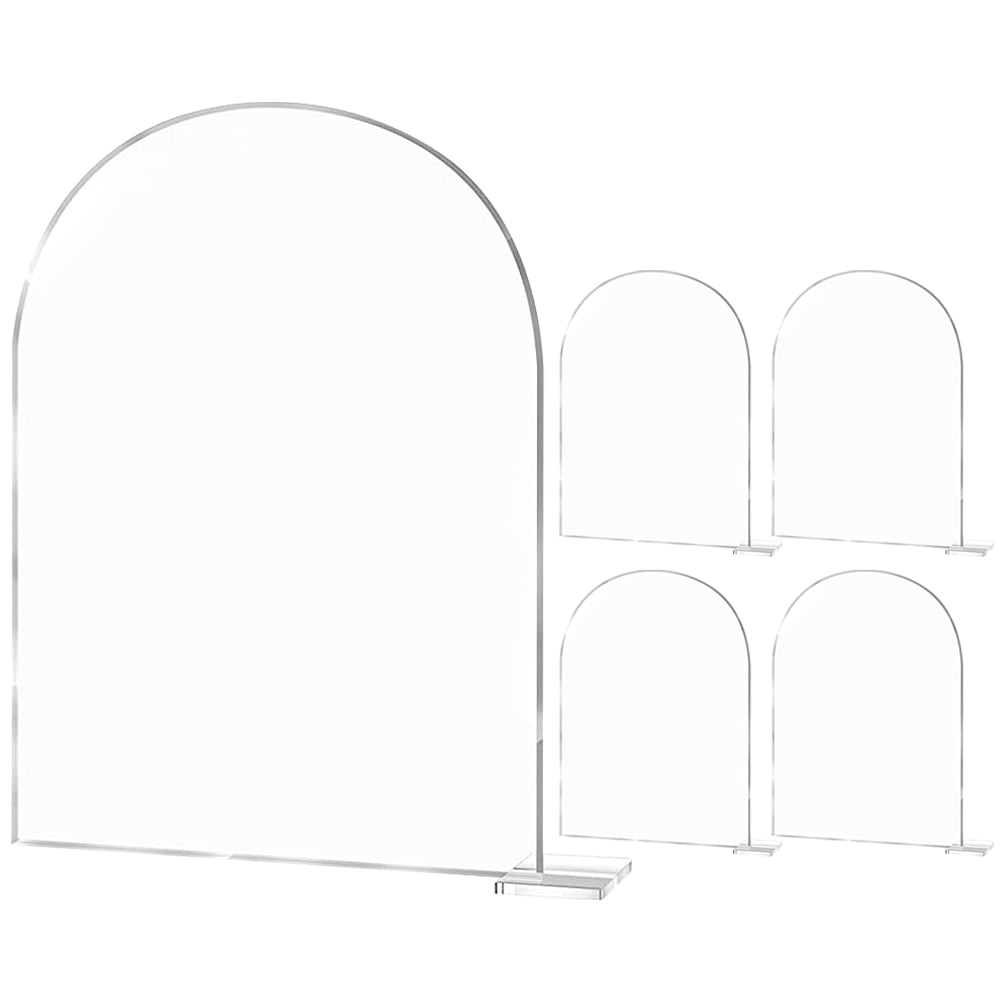 5 Sets Acrylic Wedding Signs Ceremony and Reception Blank DIY Table ...