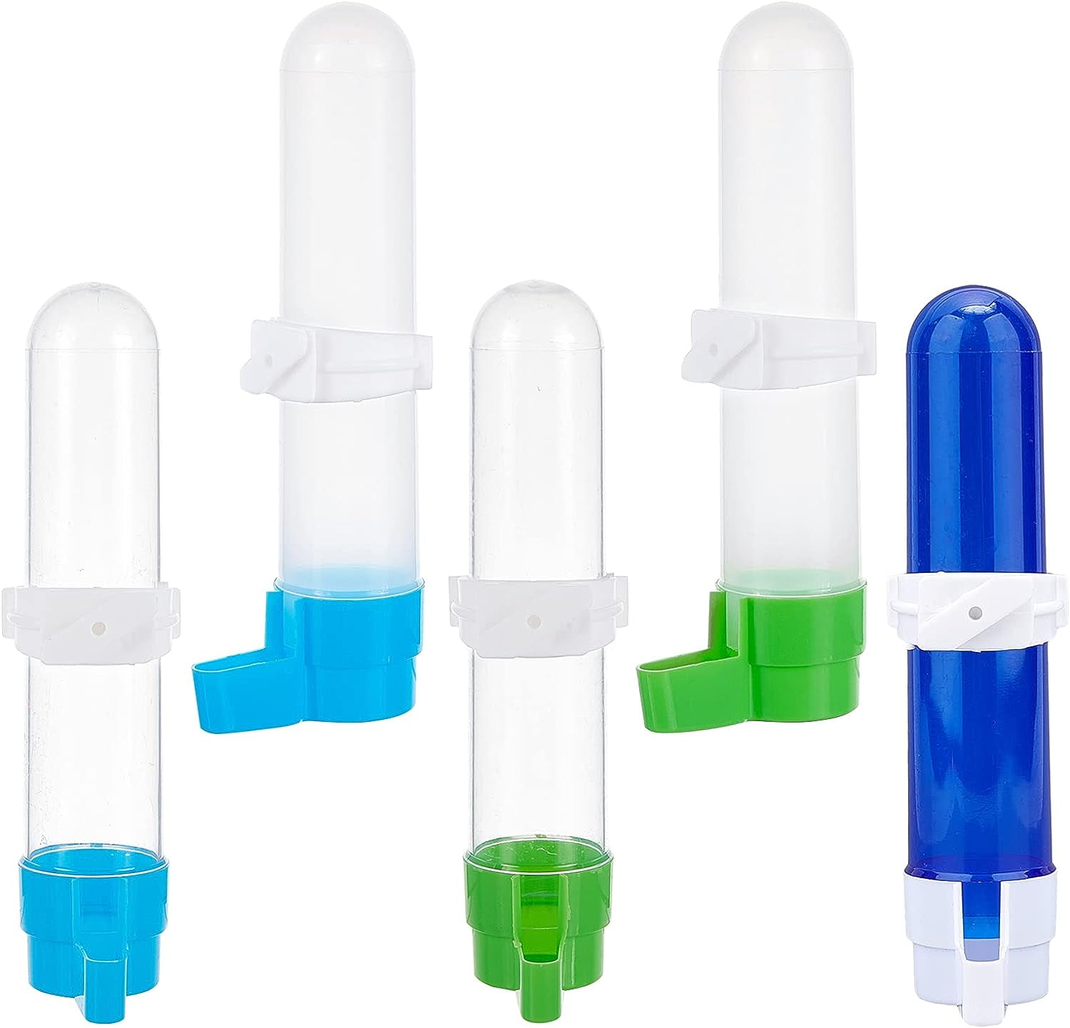 5 Sets Automatic Bird Feeder Dispenser 5 Styles Bird Water Bottle ...