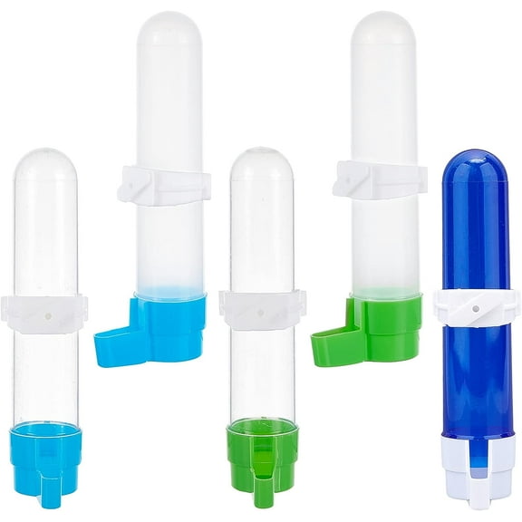 Bird Feeder Square Automatic Pet Feeder, Two Cylinder Dry Food Storage ...