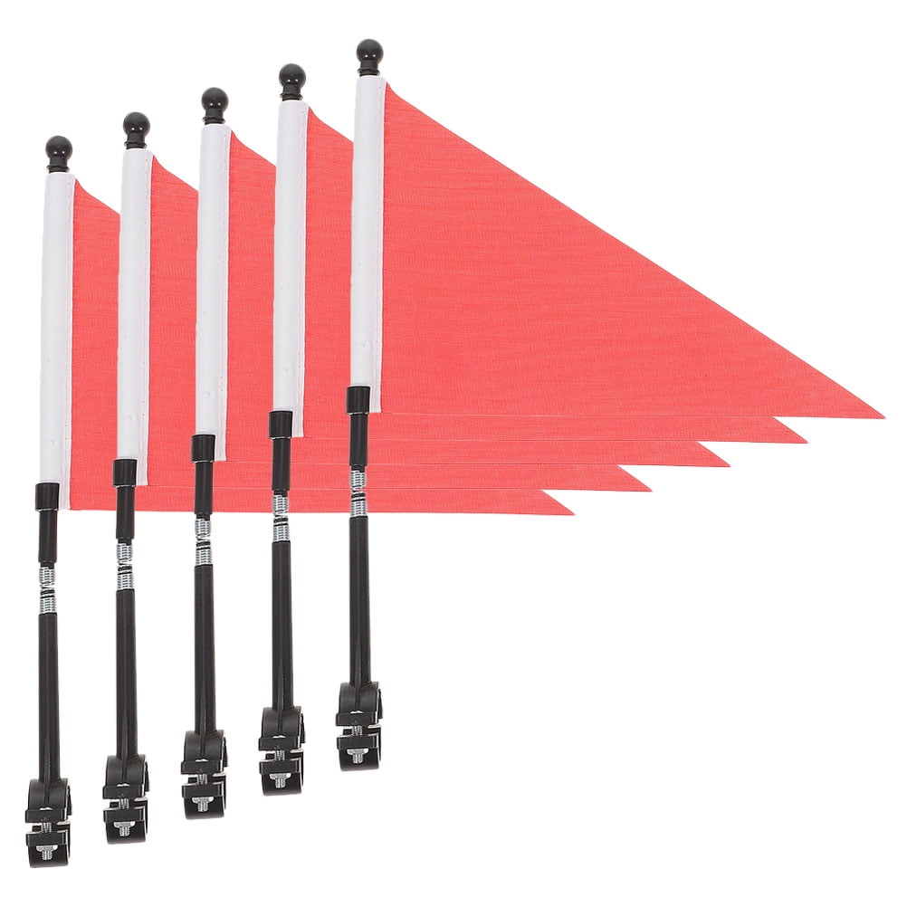 5 Sets Bike Safety Flag Handlebar Flag Advertising Cycling Flag Kids ...