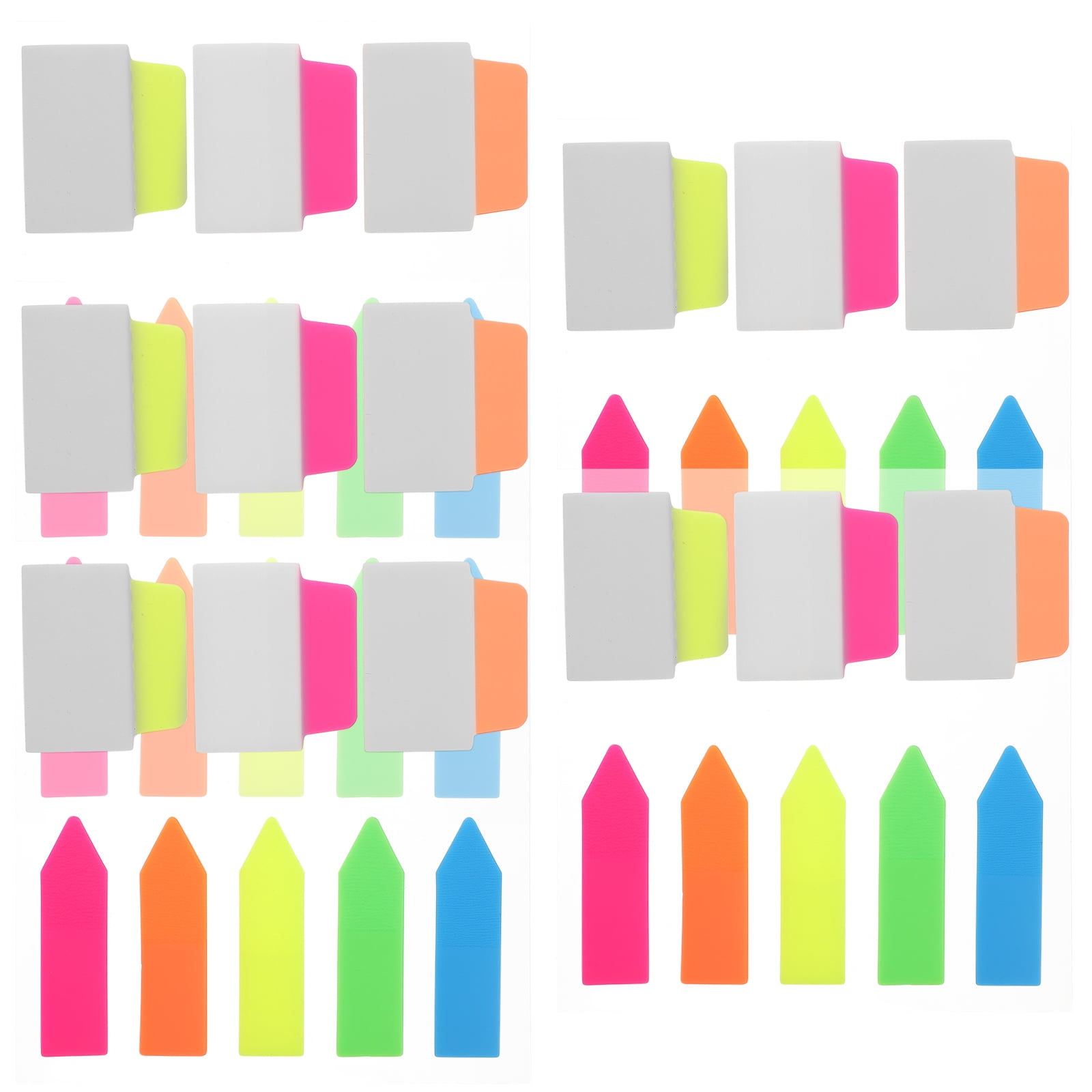 5 Sets Black Sticky Tabs Pet Notes Book Page Annotation - Walmart.com