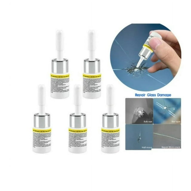 5 Sets Car Windshield Resin Repair Kit Fix Auto Glass Window Chip Crack ...