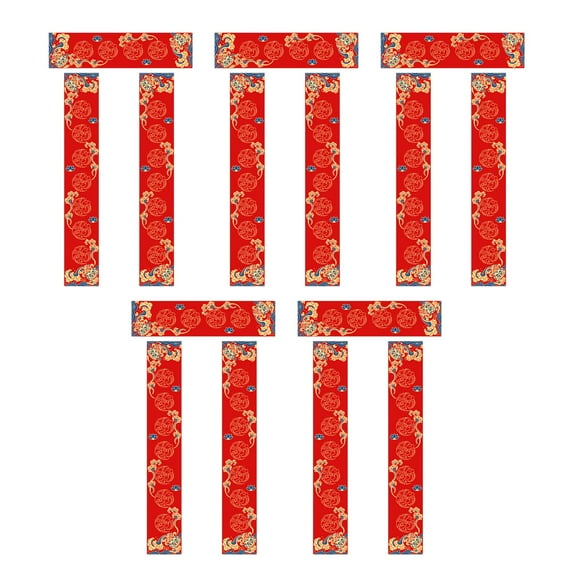 5 Sets Chunlian Scrolls Red Xuan Paper Creative Blessings Personalized ...