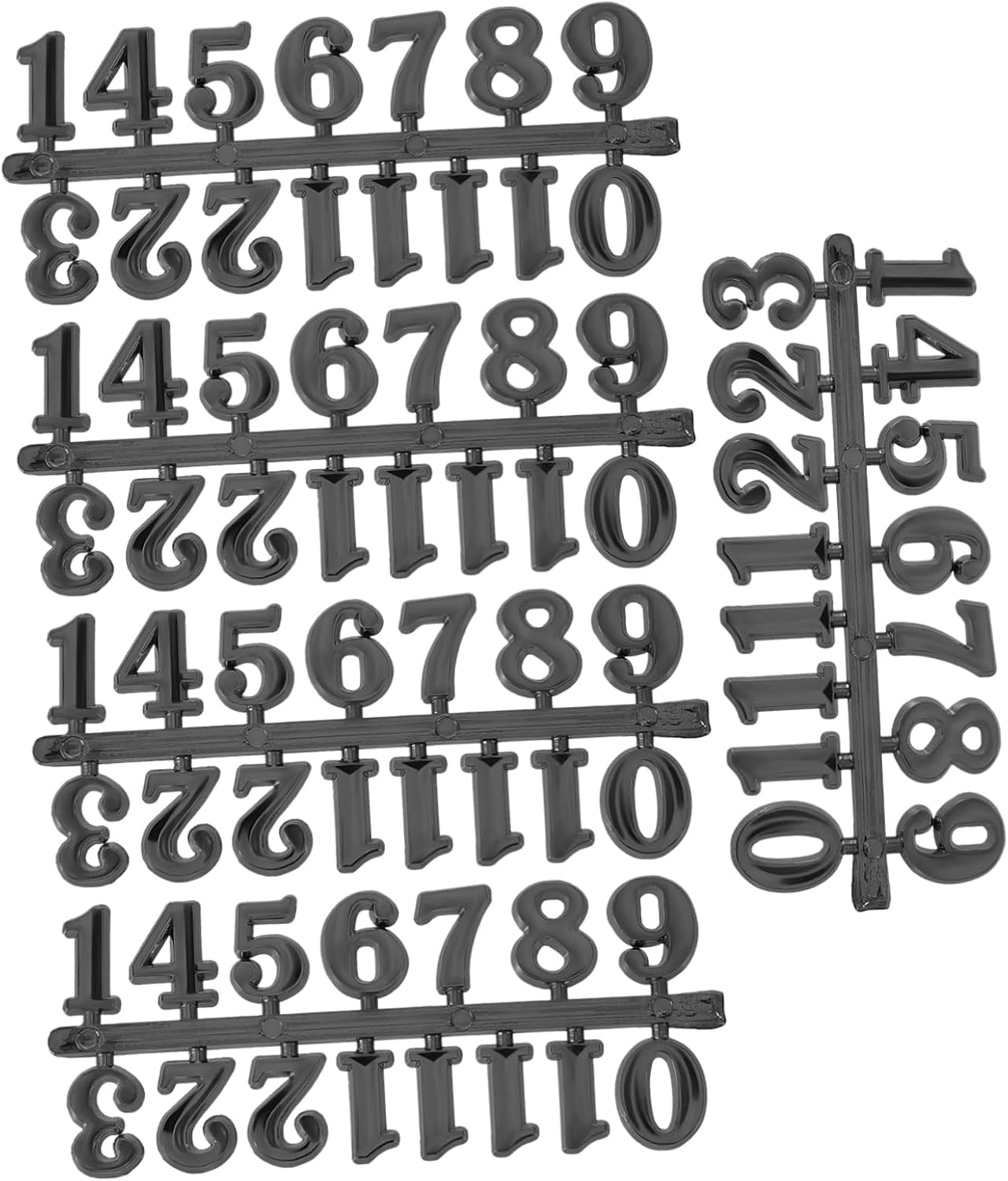 5 Sets Clock Digital Clock an Fittings Felt DIY Clock Numbers Arabic ...