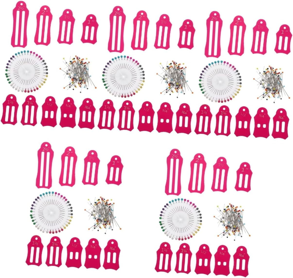 5 Sets Clothing Tailoring Set Tool Tailoring Pin Ruler Kit Folding ...