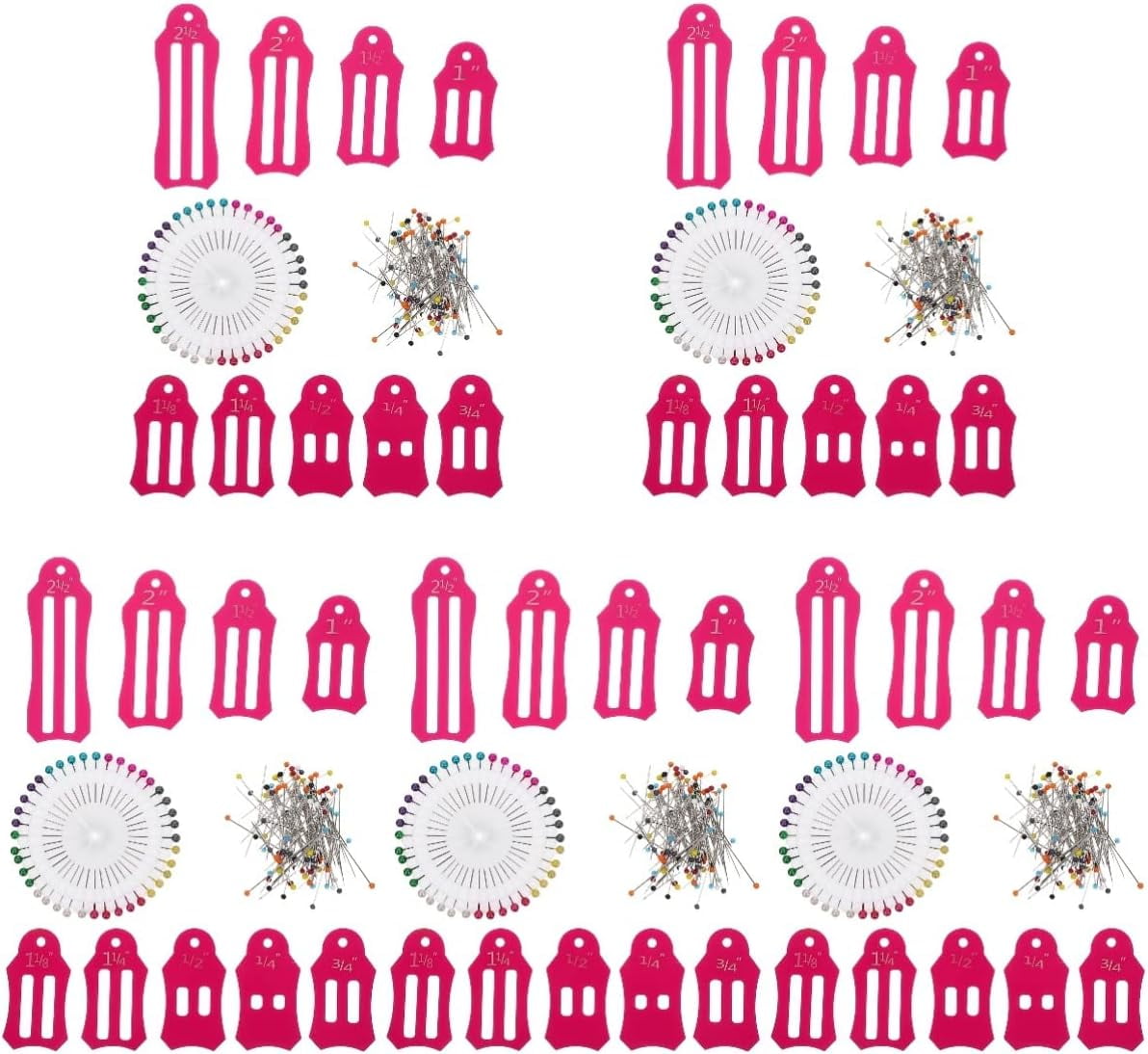 5 Sets Clothing Tailoring Set kit Pearl Head Needle Straight pin Sewing ...