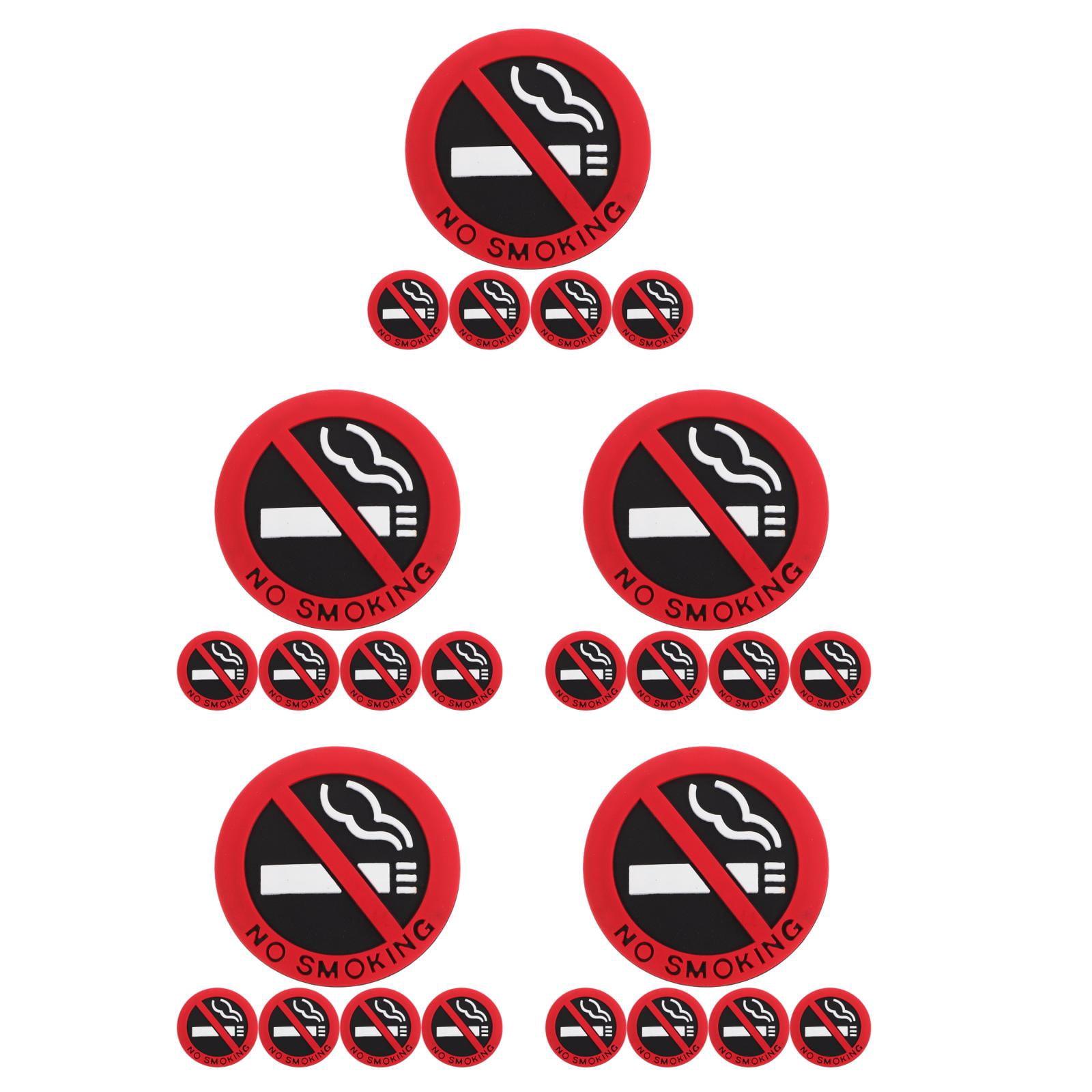 5 Sets Compact Car Adhesive Sticker No Smoking Vehicle Decal Vehicle ...