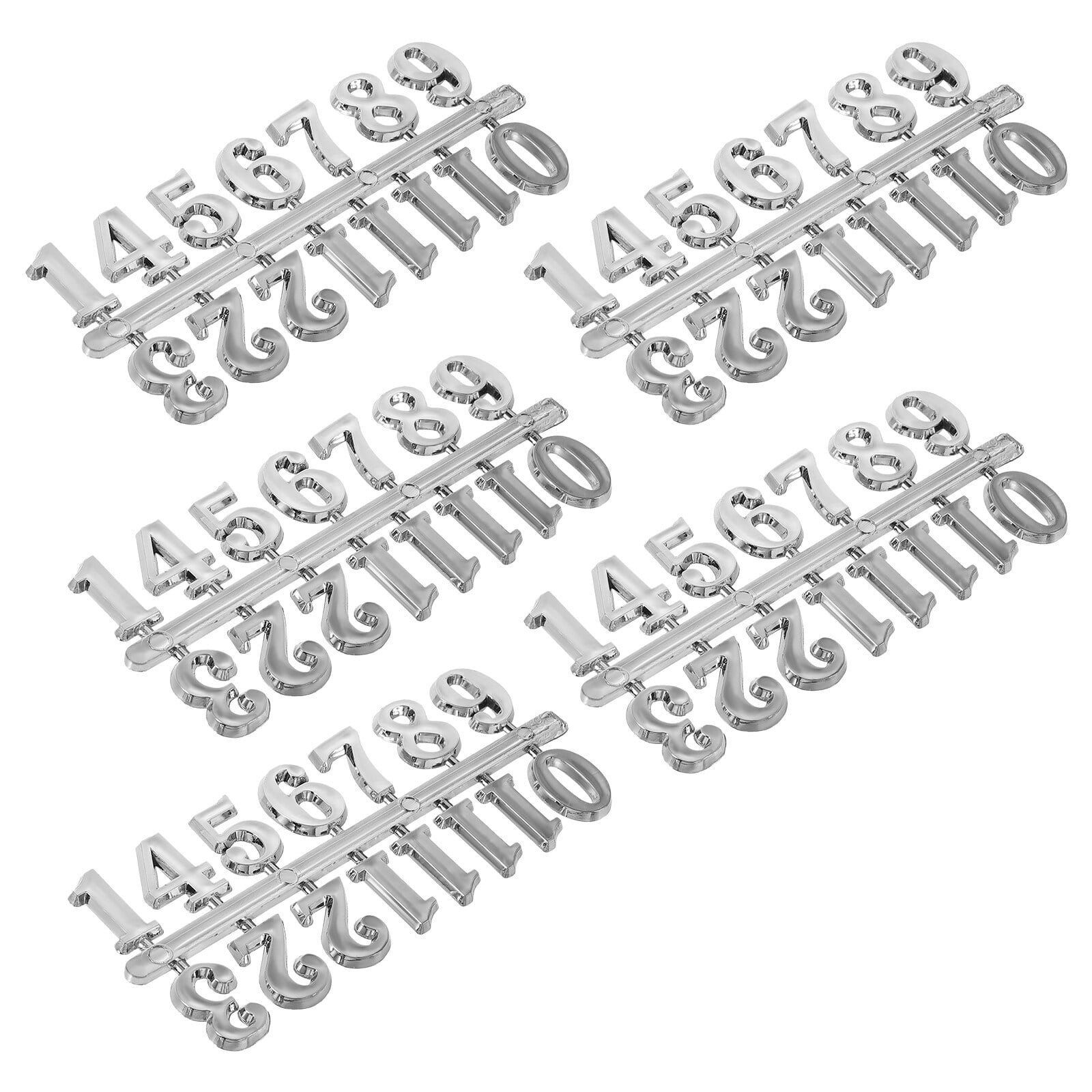 5 Sets DIY Clock Numbers Roman Plastic Wall Hands Mechanism Numerals ...