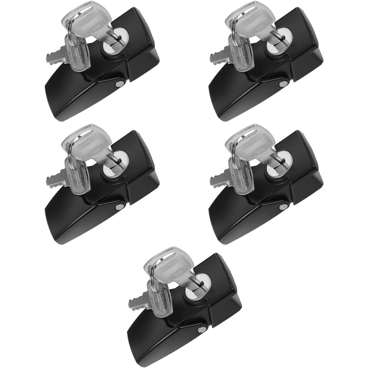 5 Sets Desk Lock Dresser Kit Cabinet Lock Hasp Lock Security Lock 6.4X2 ...