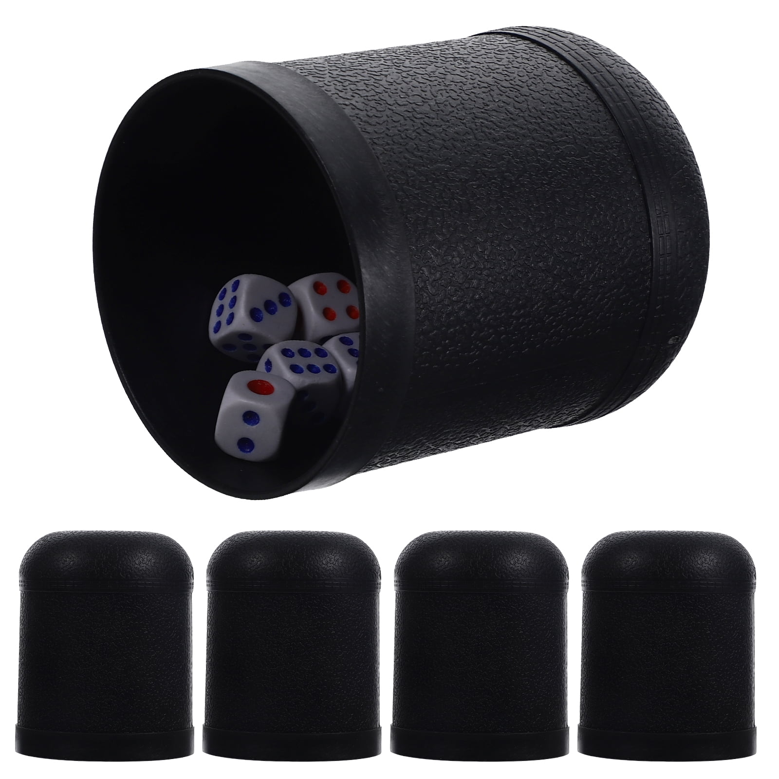 5 Sets Dice Cup Poker Dice Small Dice Plastic Dice Shaker Mini Dice ...