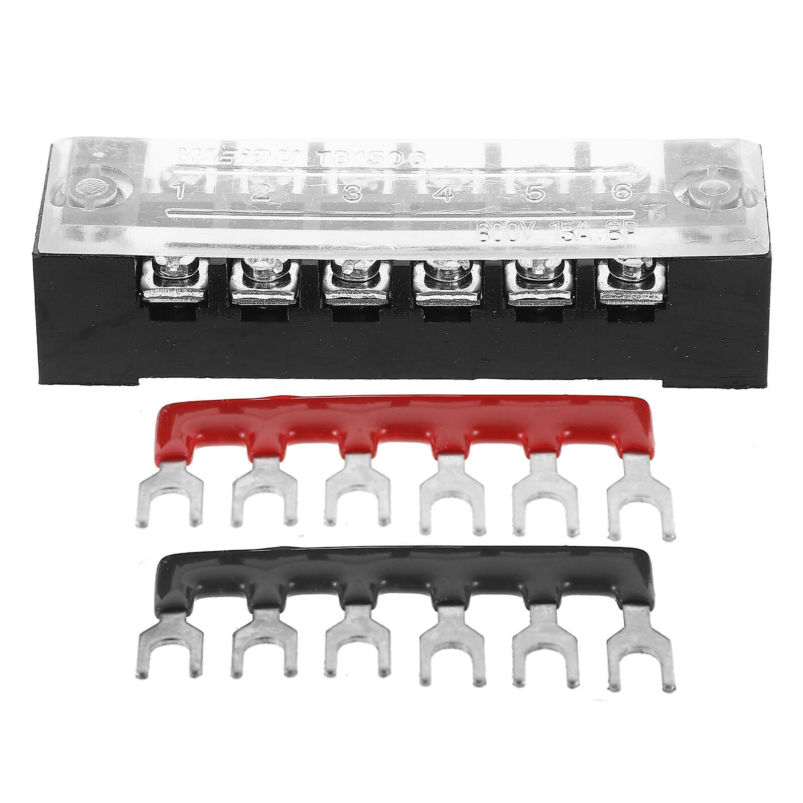 5 Sets Dual- Row Terminal Strip Block 600v 5a Terminal Block Terminal ...